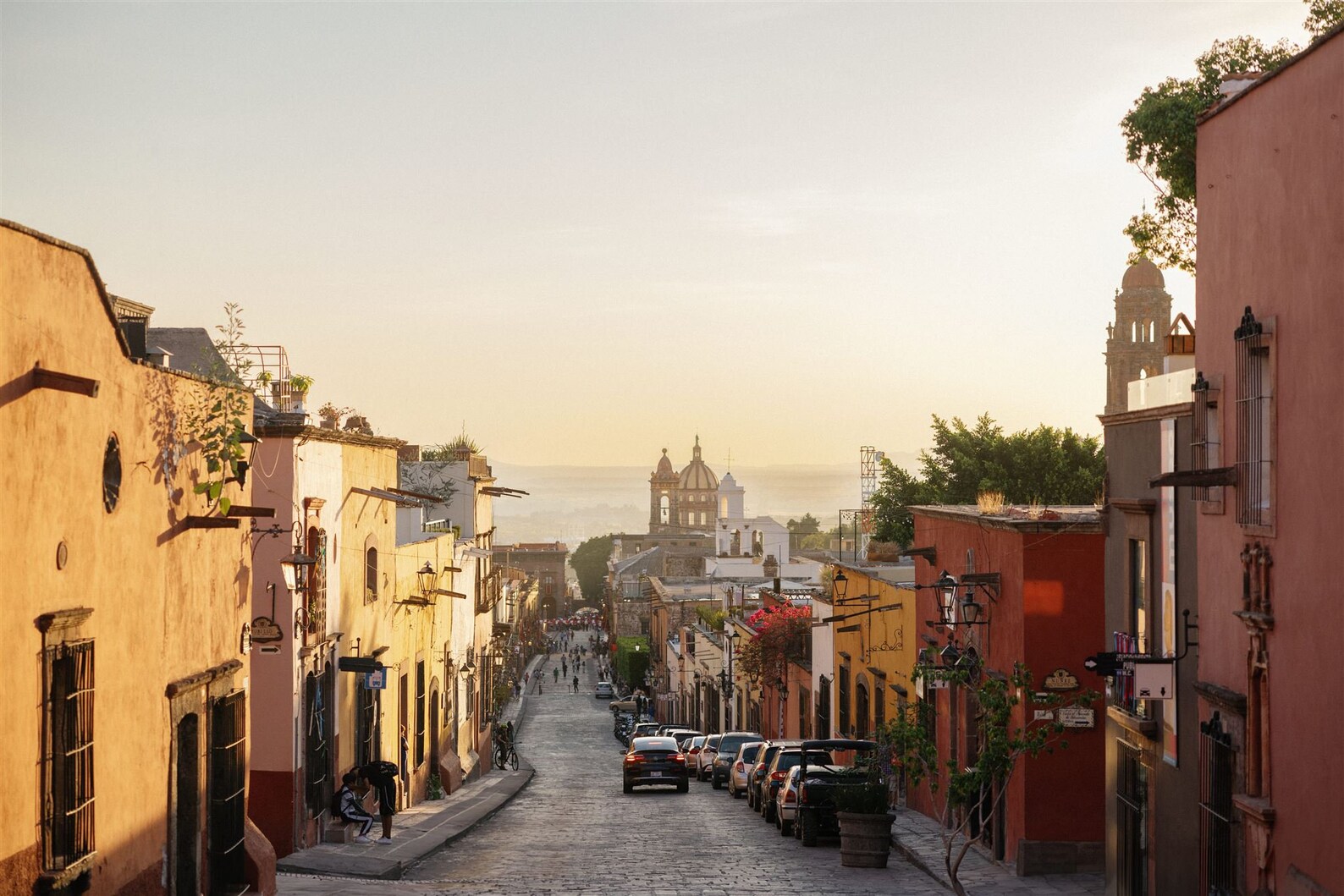 Sunset Street Scene San Miguel De Allende Mexico Print Wall Art Travel ...