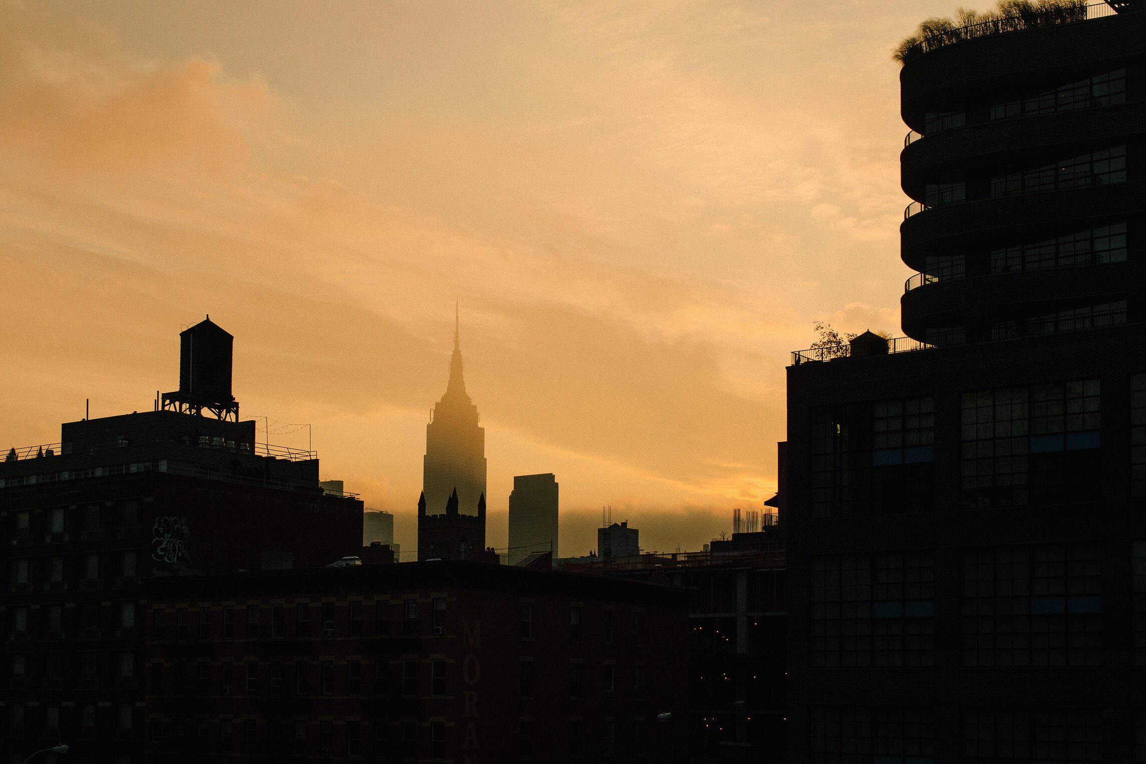 Hazy NYC Sunrise Skyline, NYC Skyline, Empire State Building, Fine Art ...