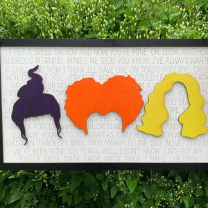 Hocus Pocus SVG for Glowforge, Hocus Pocus SVG, Sanderson Sisters Frame SVG, Digital File for ...