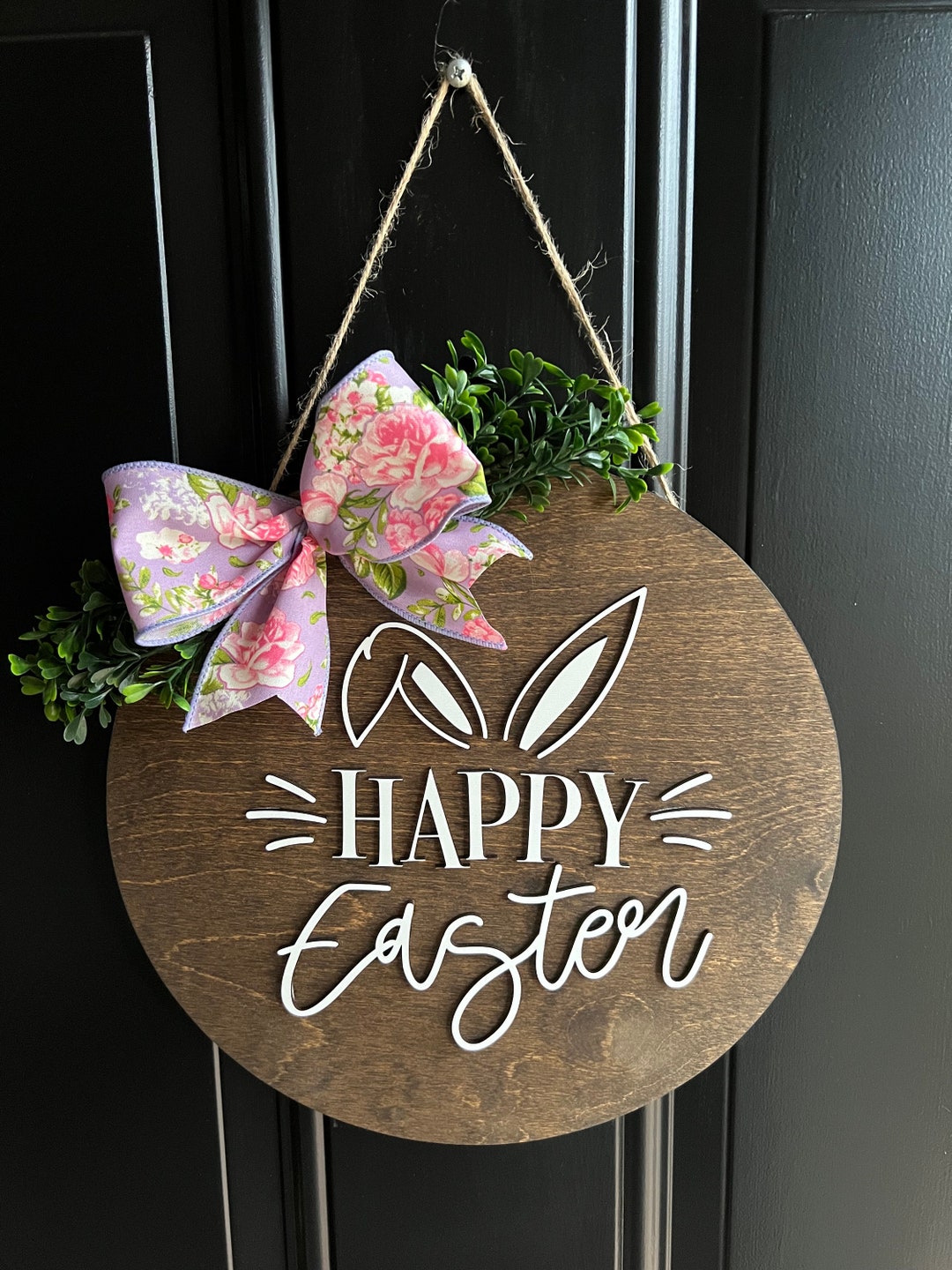 Easter Front Door Decor Happy Easter Easter Decor Easter Wreath Easter ...