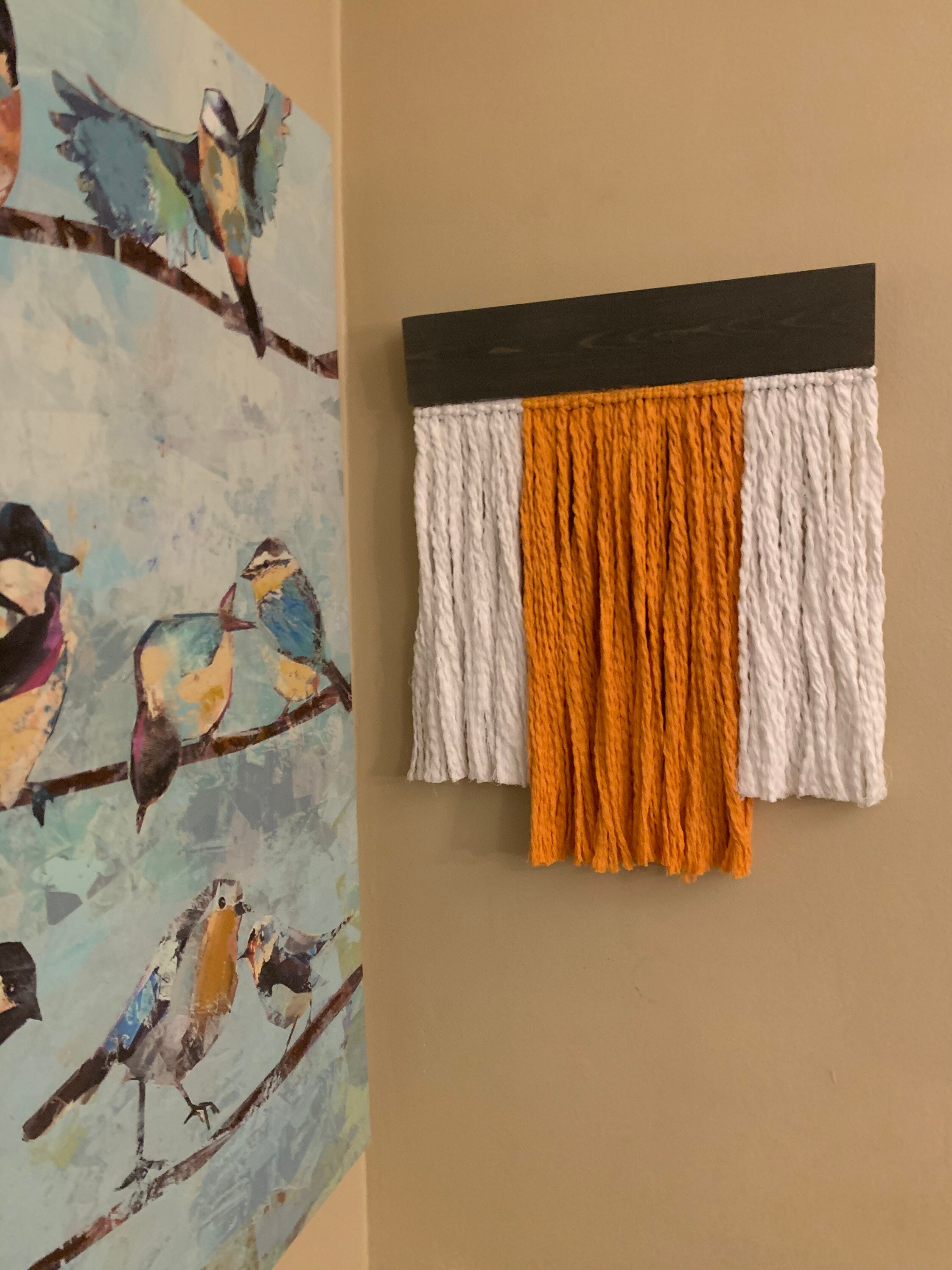 Geometric String Wall Art Boho Chic Wall Hanging Fiber Art | Etsy