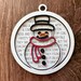 Snowman Ornament SVG, Christmas Snowman Lyrics Engraved Word Sign ...