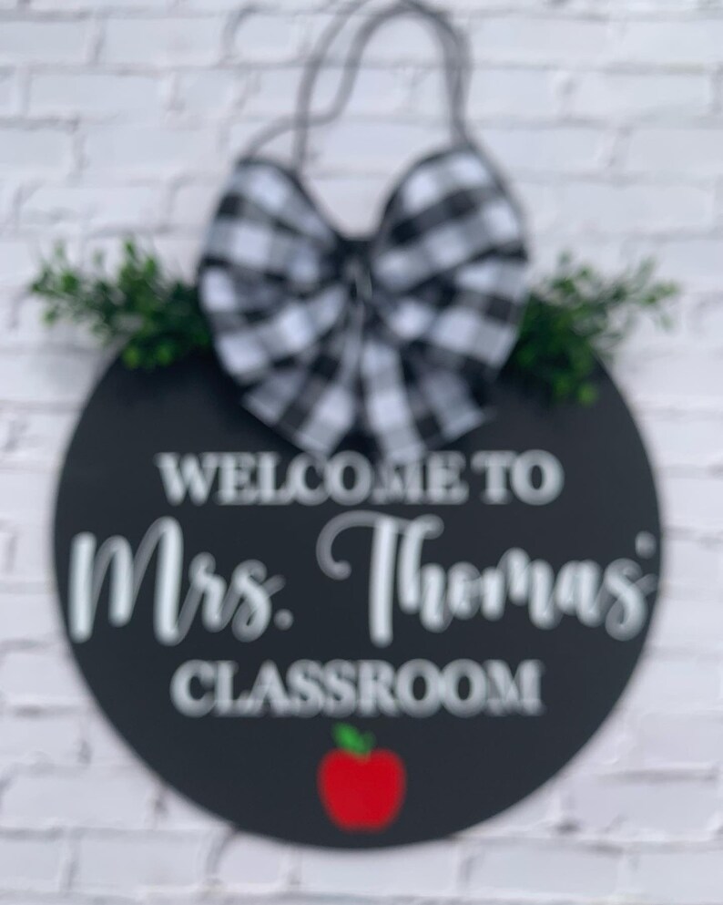 Personalized Teacher Classroom Door Sign Personalized - Etsy