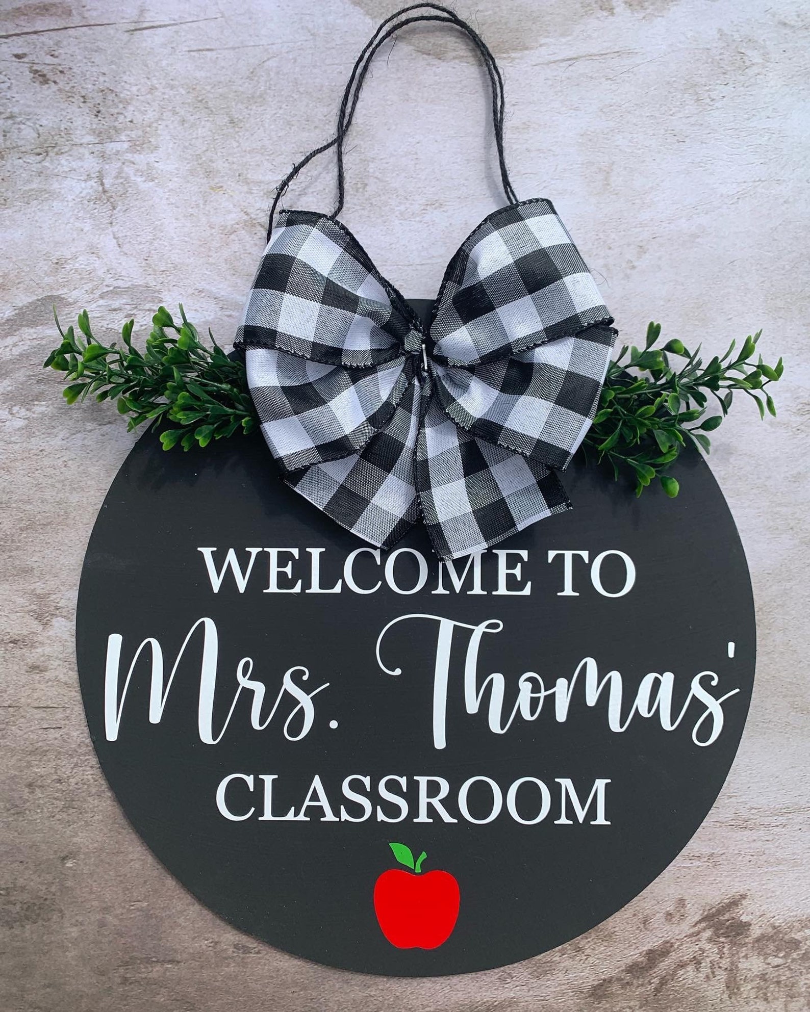 Personalized Teacher Classroom Door Sign Personalized - Etsy