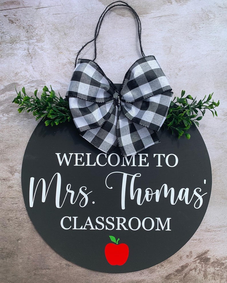 Personalized Teacher Classroom Door Sign Personalized - Etsy