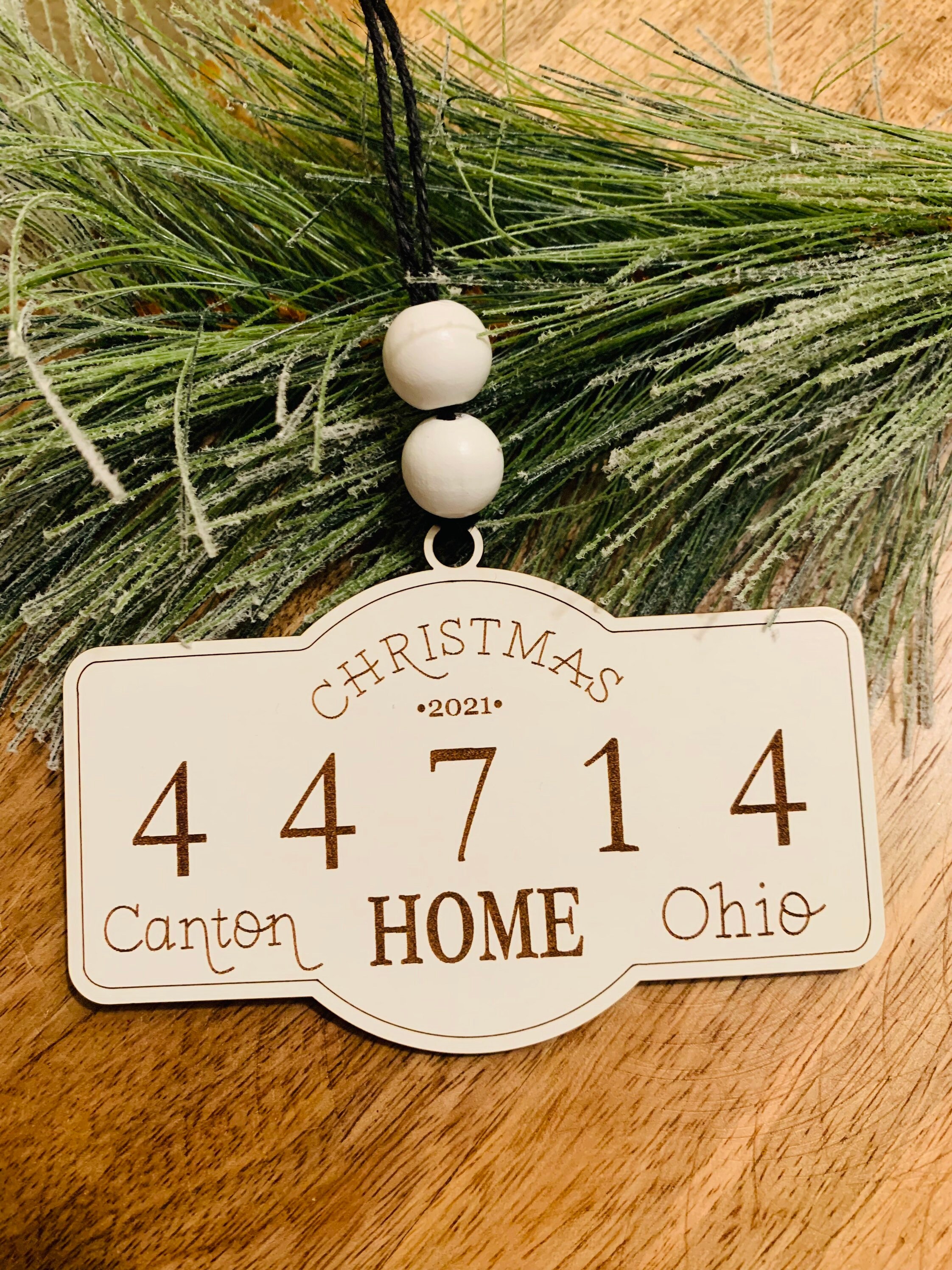 Zip Code Ornament SVG File Zip Code Glowforge Ornament - Etsy