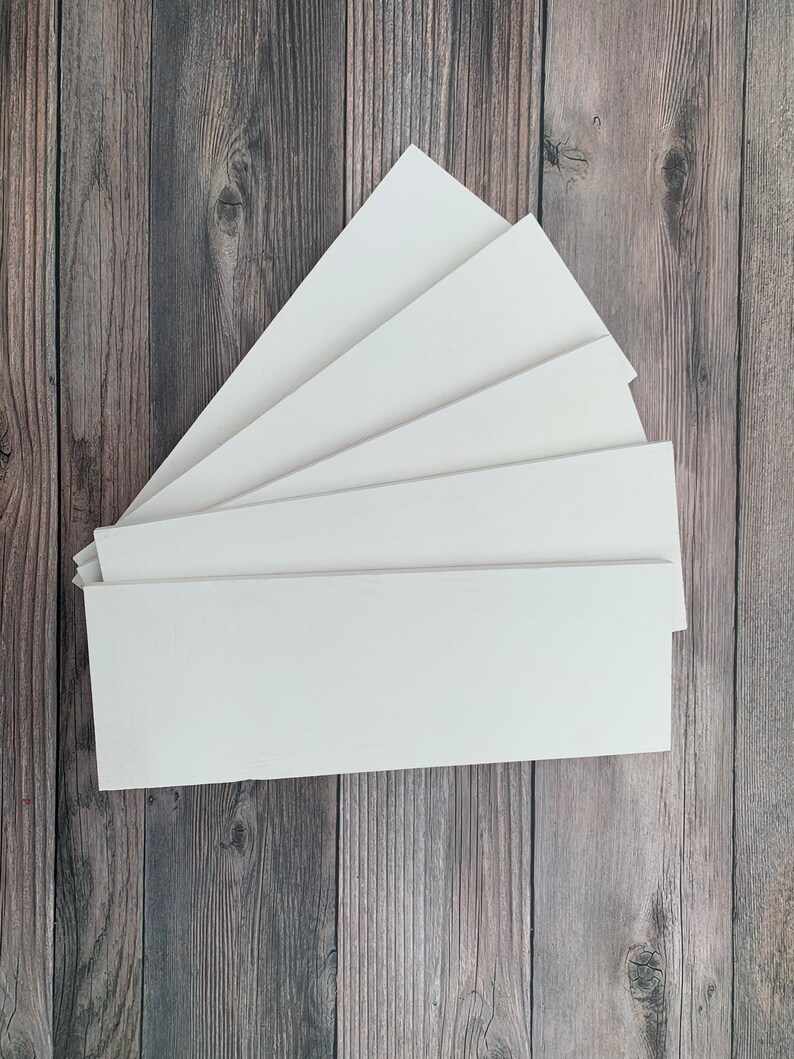 Set of 5 Painted Wood Blanks for Crafts DIY Crafting Blanks - Etsy