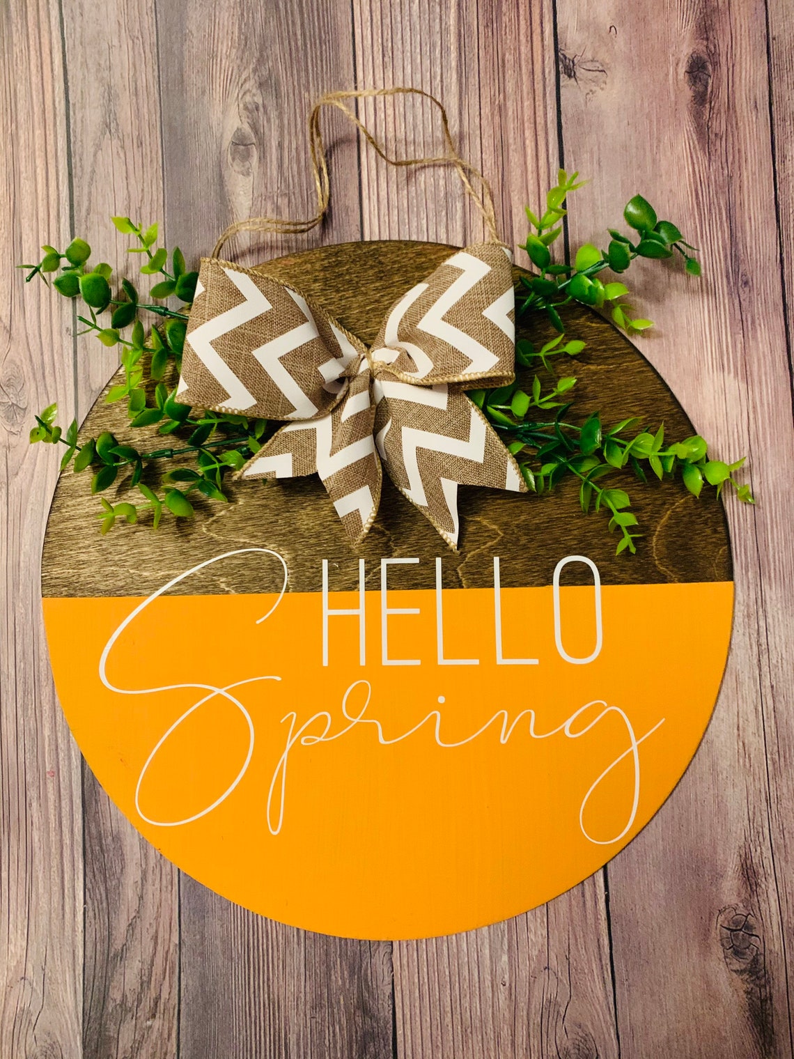12" Hello Spring Door Hanger, Hello Spring, Spring Flowers Door Hanger ...