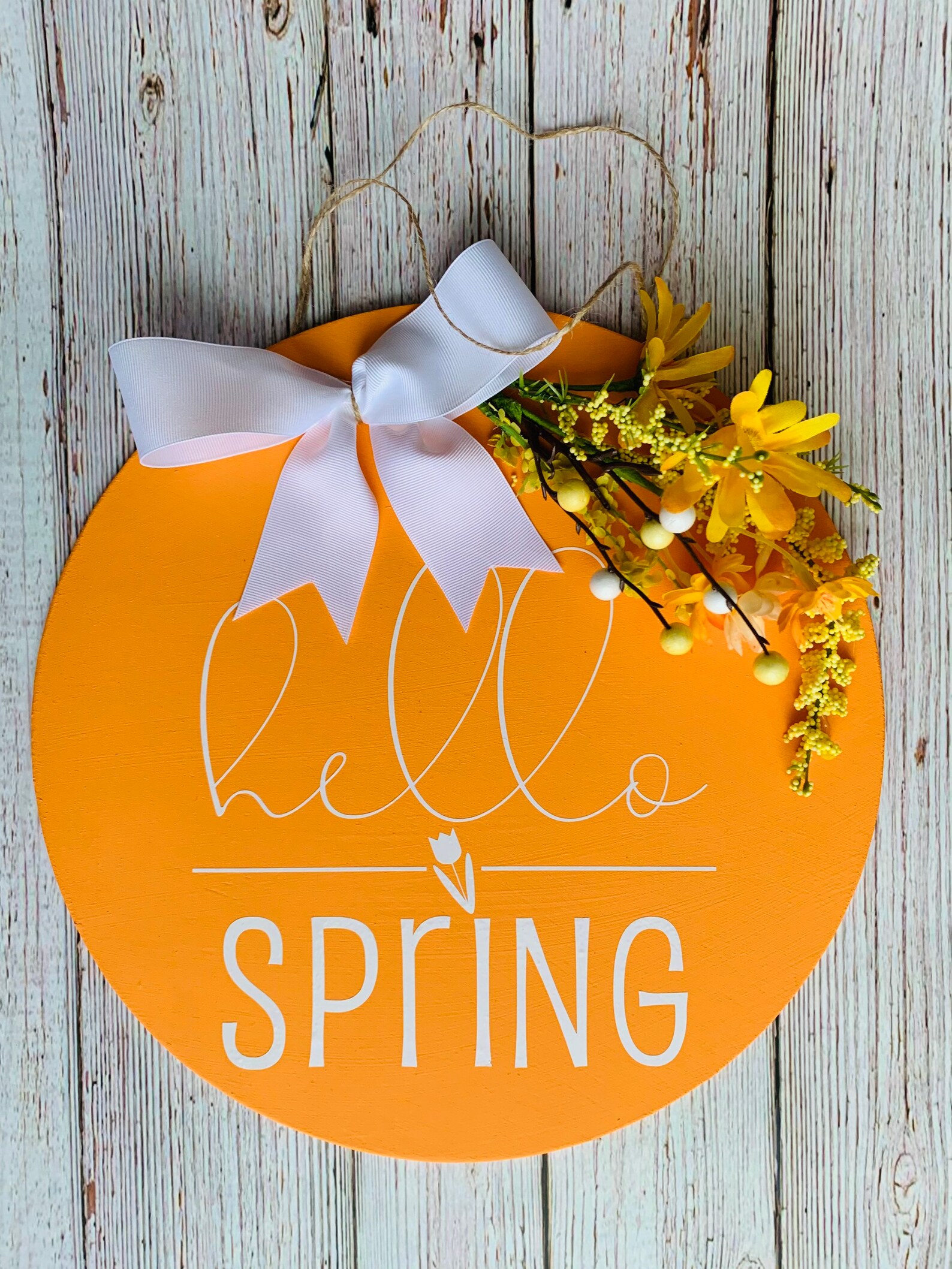 12 Hello Spring Door Hanger, Hello Spring, Spring Flowers Door Hanger ...
