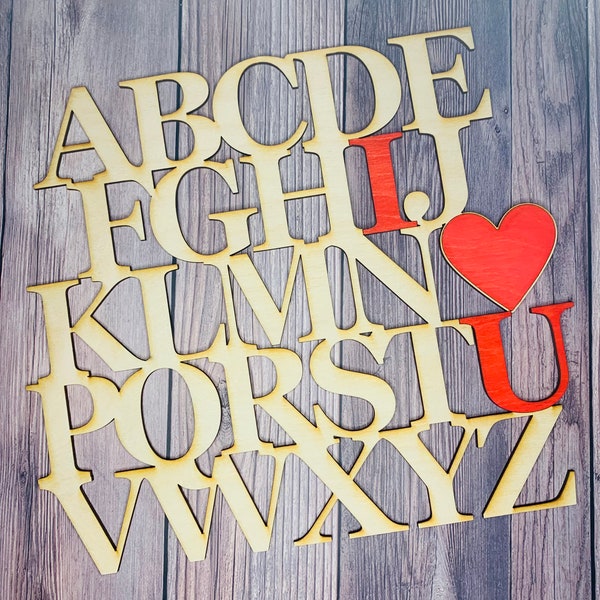 Alphabet I Love You - Etsy
