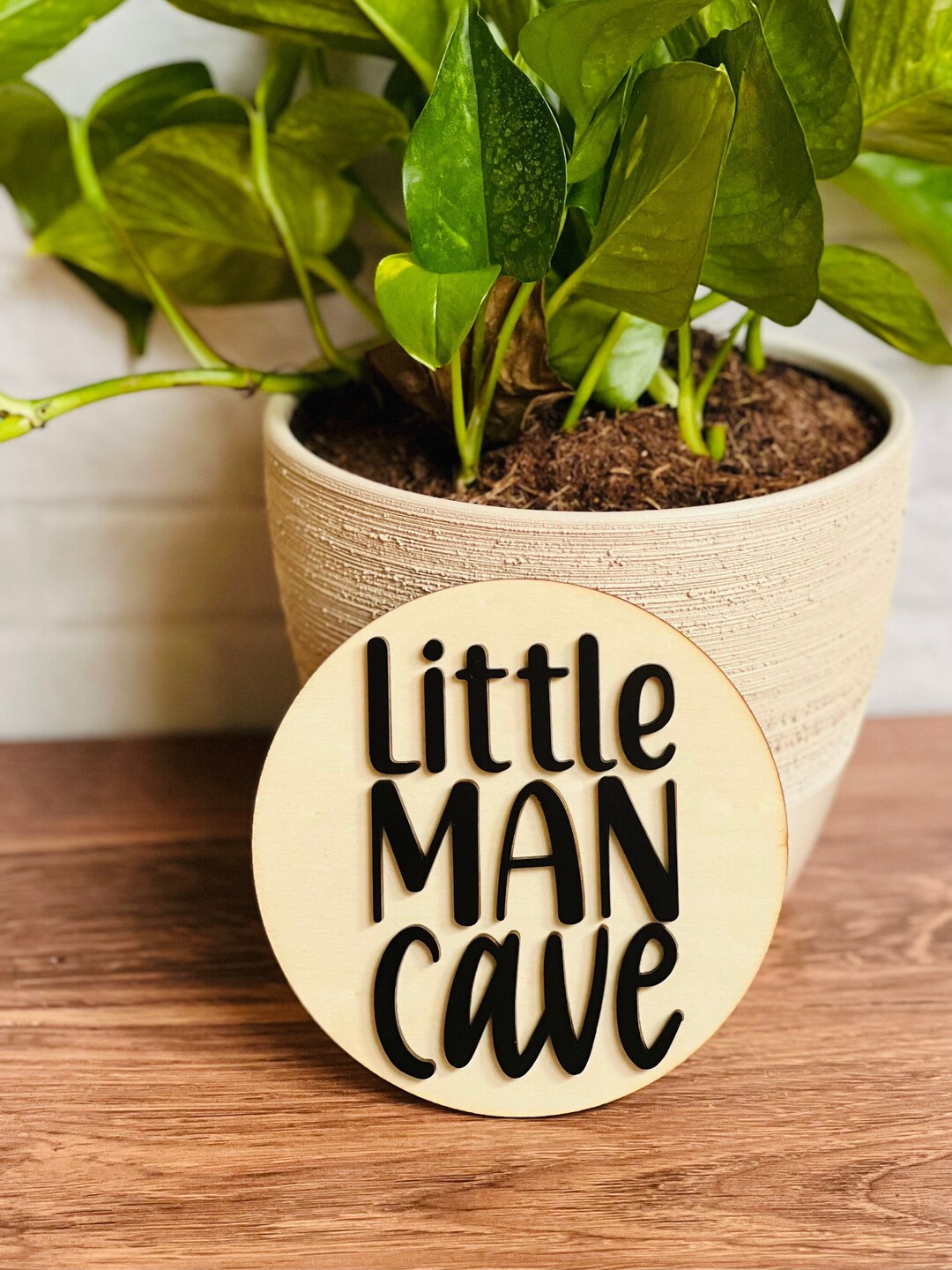 Little Man Cave Sign, Round Man Cave Sign, Little Boy's Room Sign, Boy ...
