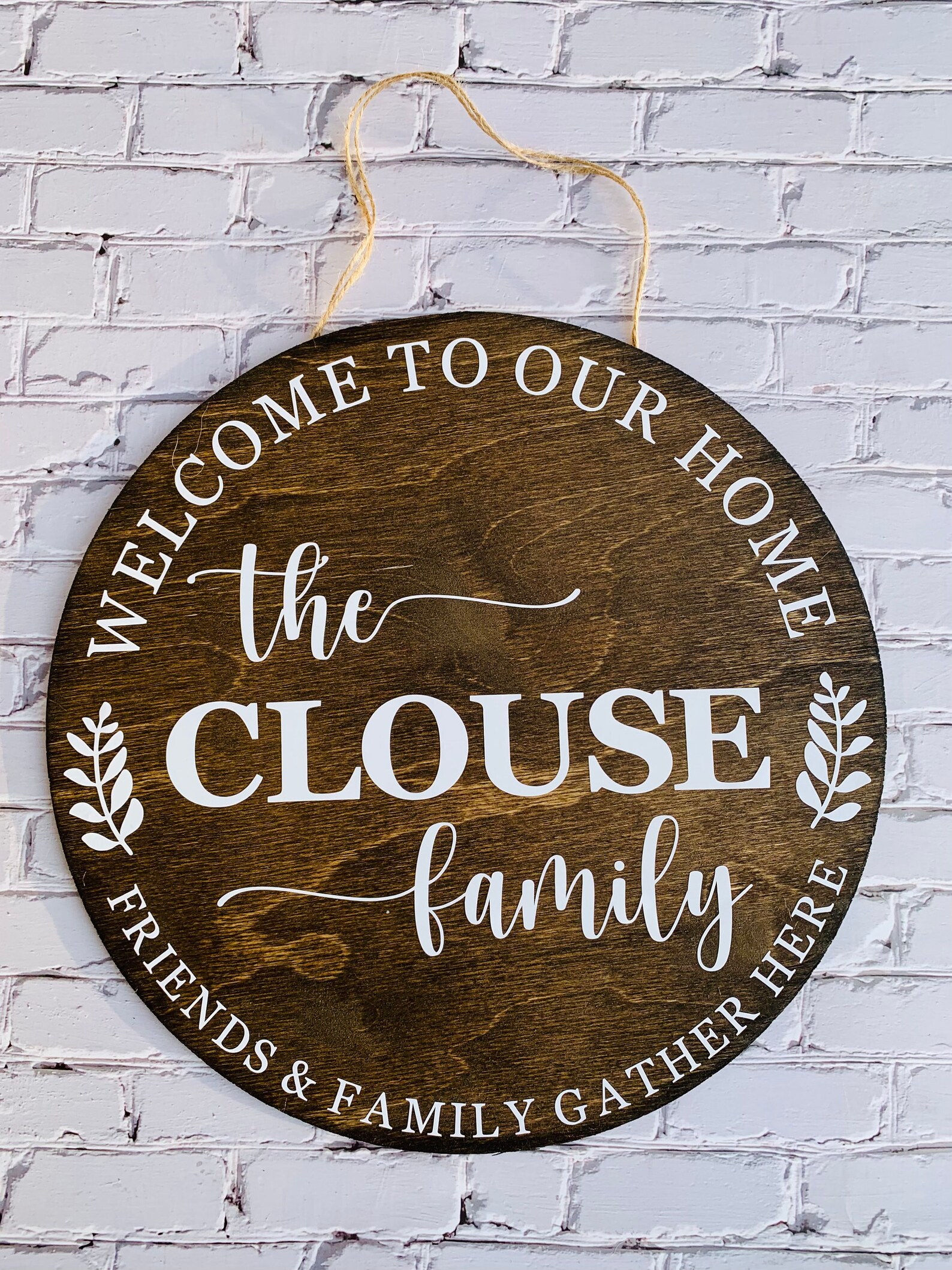 Personalized Door Hanger Family Name Sign Front Door Decor - Etsy