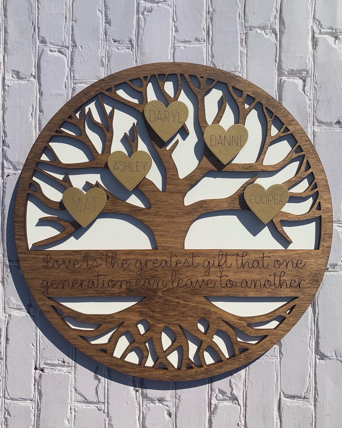 Our Family Tree, Tree of Life, Family Tree Engraved, Grandkids, Our ...