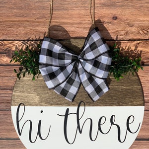 Hi There Door Hanger, Anytime Door Sign, Hello Door Sign, Door Decor ...