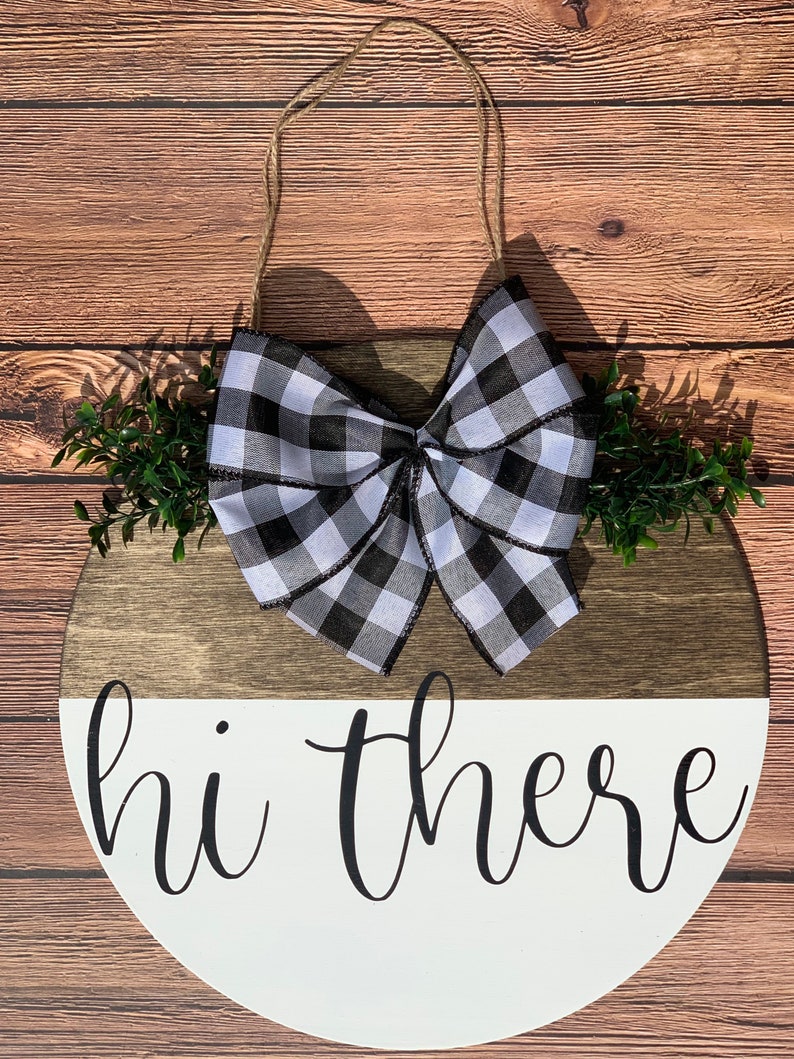 Hi There Door Hanger, Anytime Door Sign, Hello Door Sign, Door Decor ...