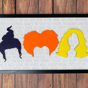 Hocus Pocus SVG for Glowforge, Hocus Pocus SVG, Sanderson Sisters Frame SVG, Digital File for ...