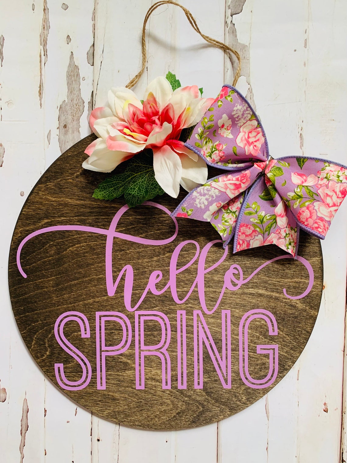 12 Hello Spring Door Hanger Hello Spring Spring - Etsy
