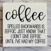 Coffee Spelled Backwards is Eeffoc Coffee Sign Coffee Bar - Etsy