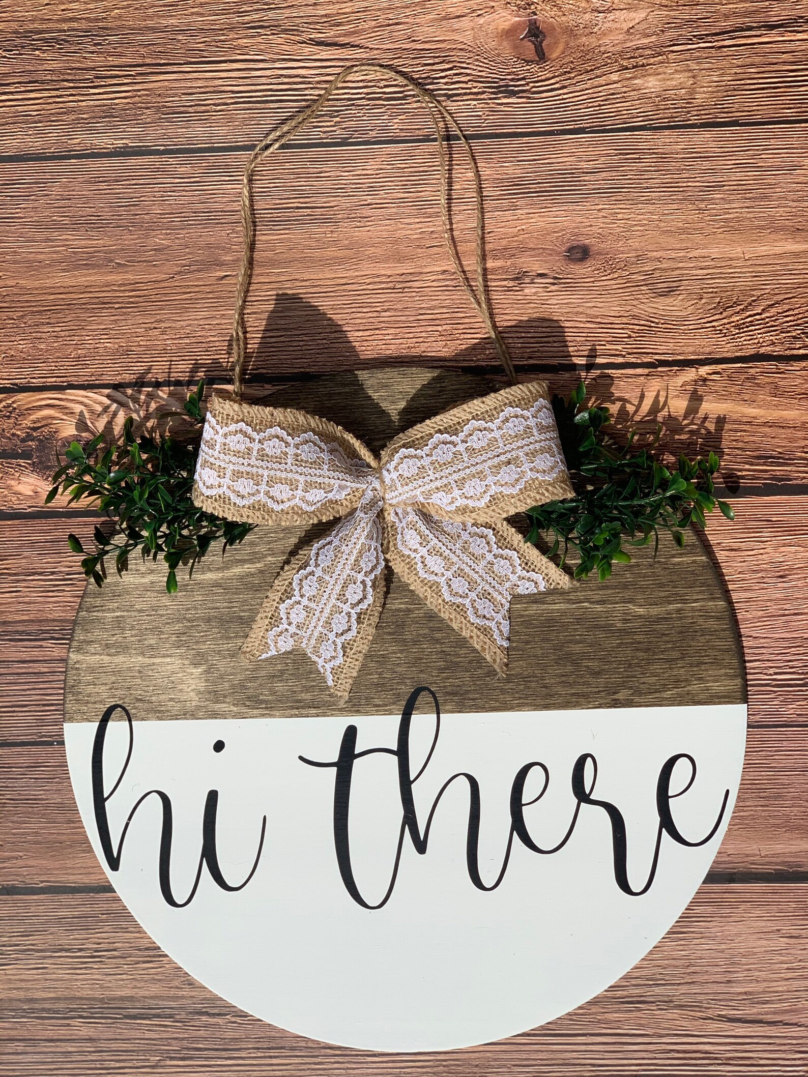 Hi There Door Hanger, Anytime Door Sign, Hello Door Sign, Door Decor ...