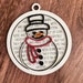 Snowman Ornament SVG, Christmas Snowman Lyrics Engraved Word Sign ...