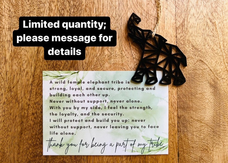 Elephant Friendship Gift Elephant Ornament Elephant Circle - Etsy