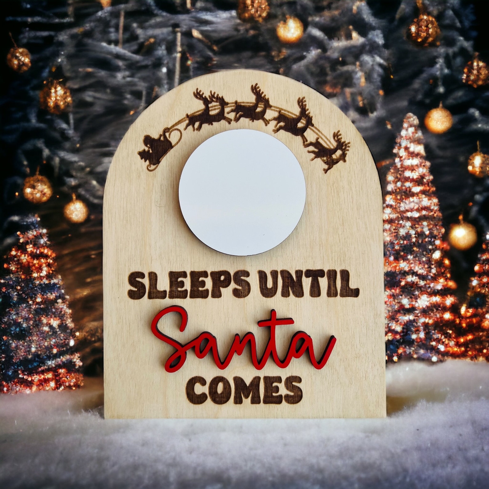Christmas Countdown SVG, Laser Cut File Days Until Christmas, Countdown ...
