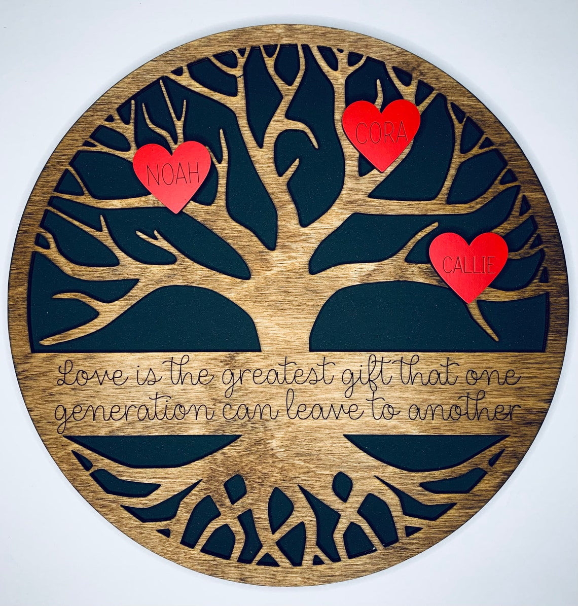 Our Family Tree SVG Tree of Life SVG Family Tree Engraved | Etsy