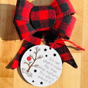 Its Not What's Under the Tree That Matters, Engraved Christmas Ornament ...