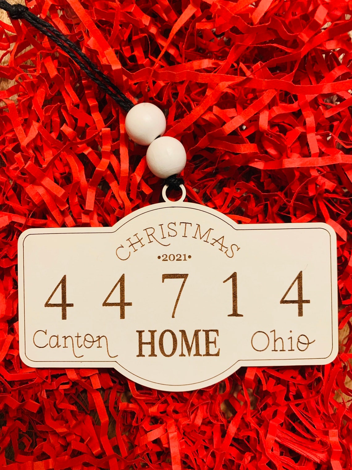 Zip Code Ornament SVG File Zip Code Glowforge Ornament - Etsy