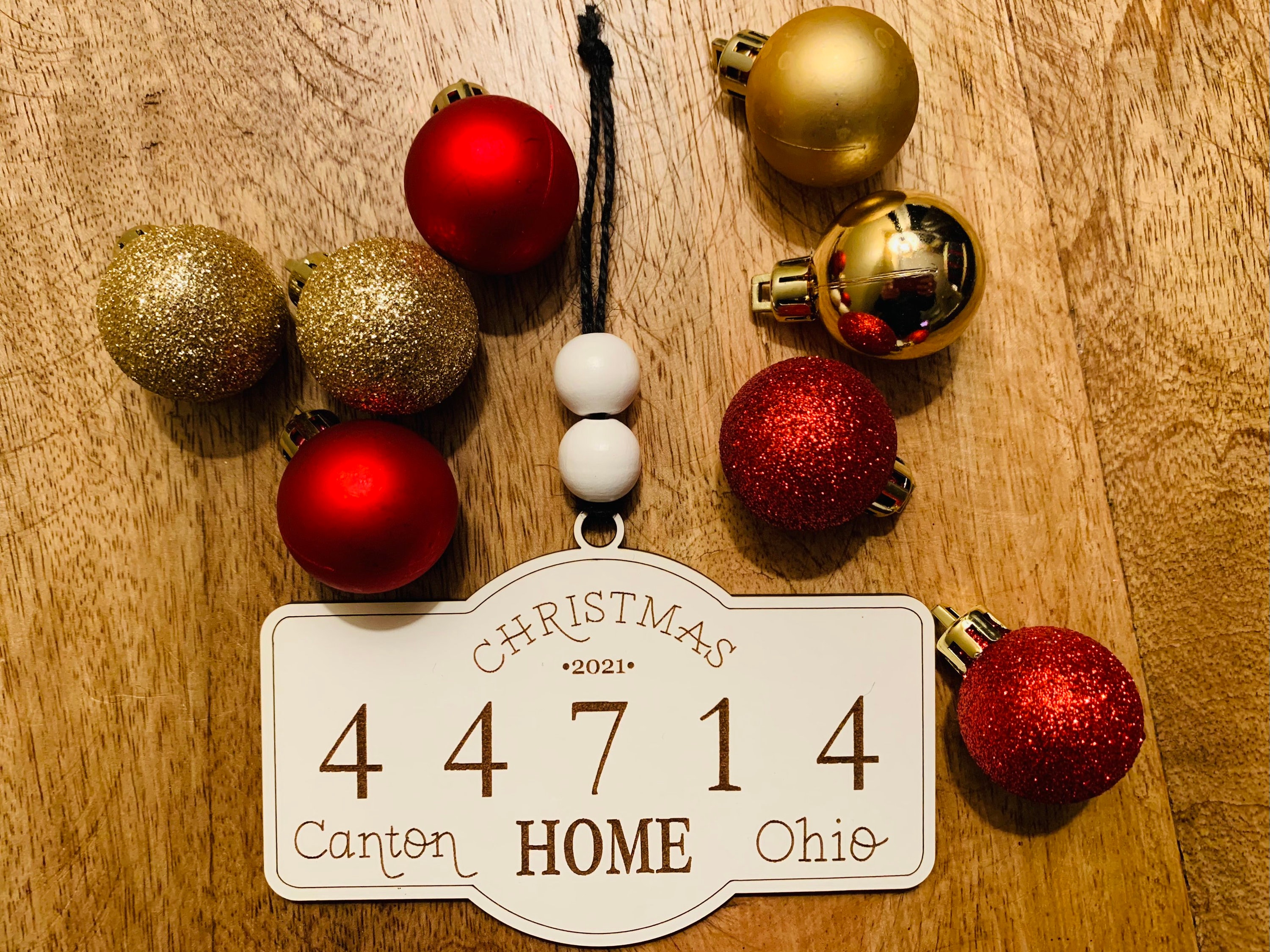 Zip Code Ornament SVG File Zip Code Glowforge Ornament - Etsy