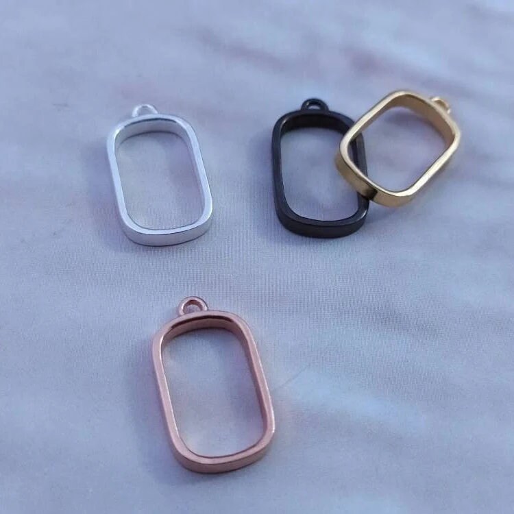 4 Pcs Bezel Pendant Frames. Blank Bezel Pendant Frames for DIY Resin ...