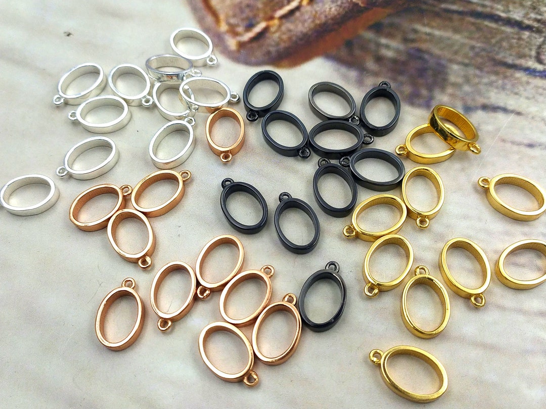 Small Oval Charm Bezel Frames for Jewelry. Open Back Bezel Frames for ...