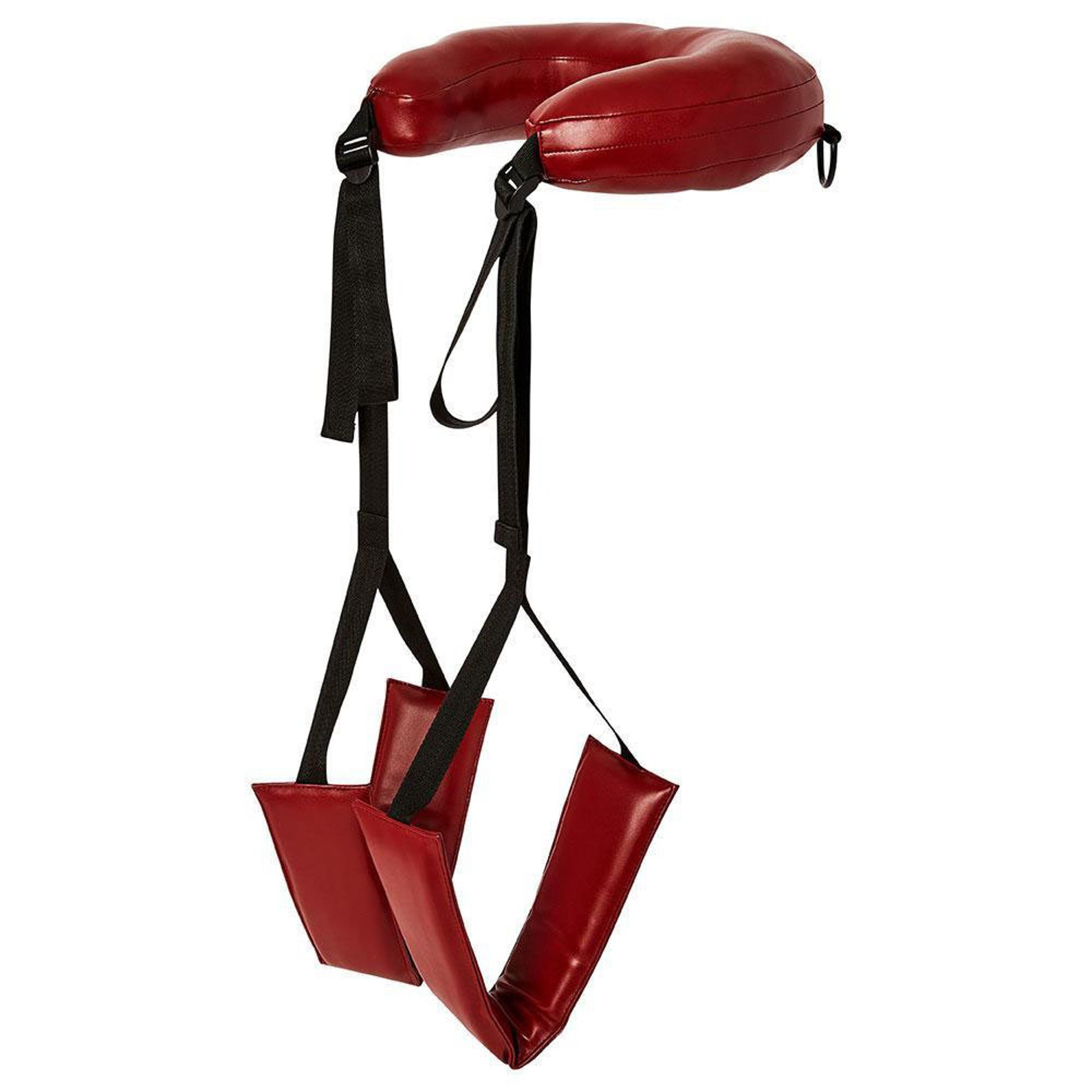 Red Bondage Thigh High Sling Couples Sex Positioner Sex Etsy