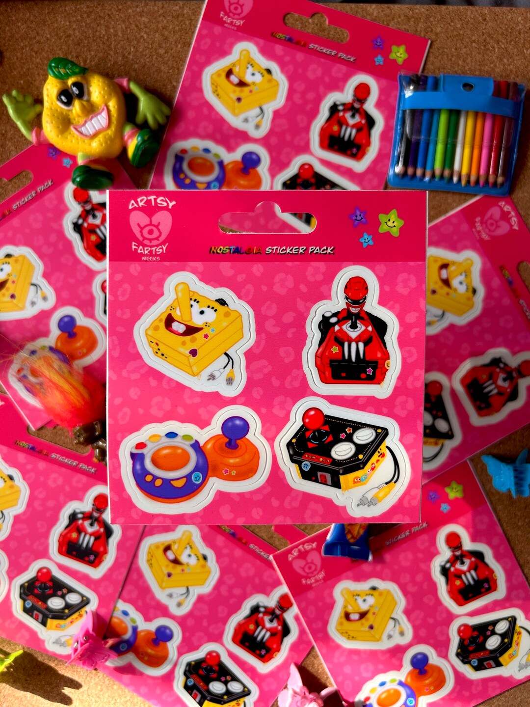 Nostalgic Game Console Sticker Pack - Etsy