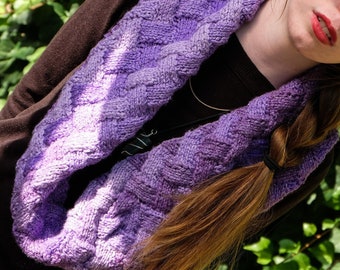 Knit Scarf Purple | Etsy