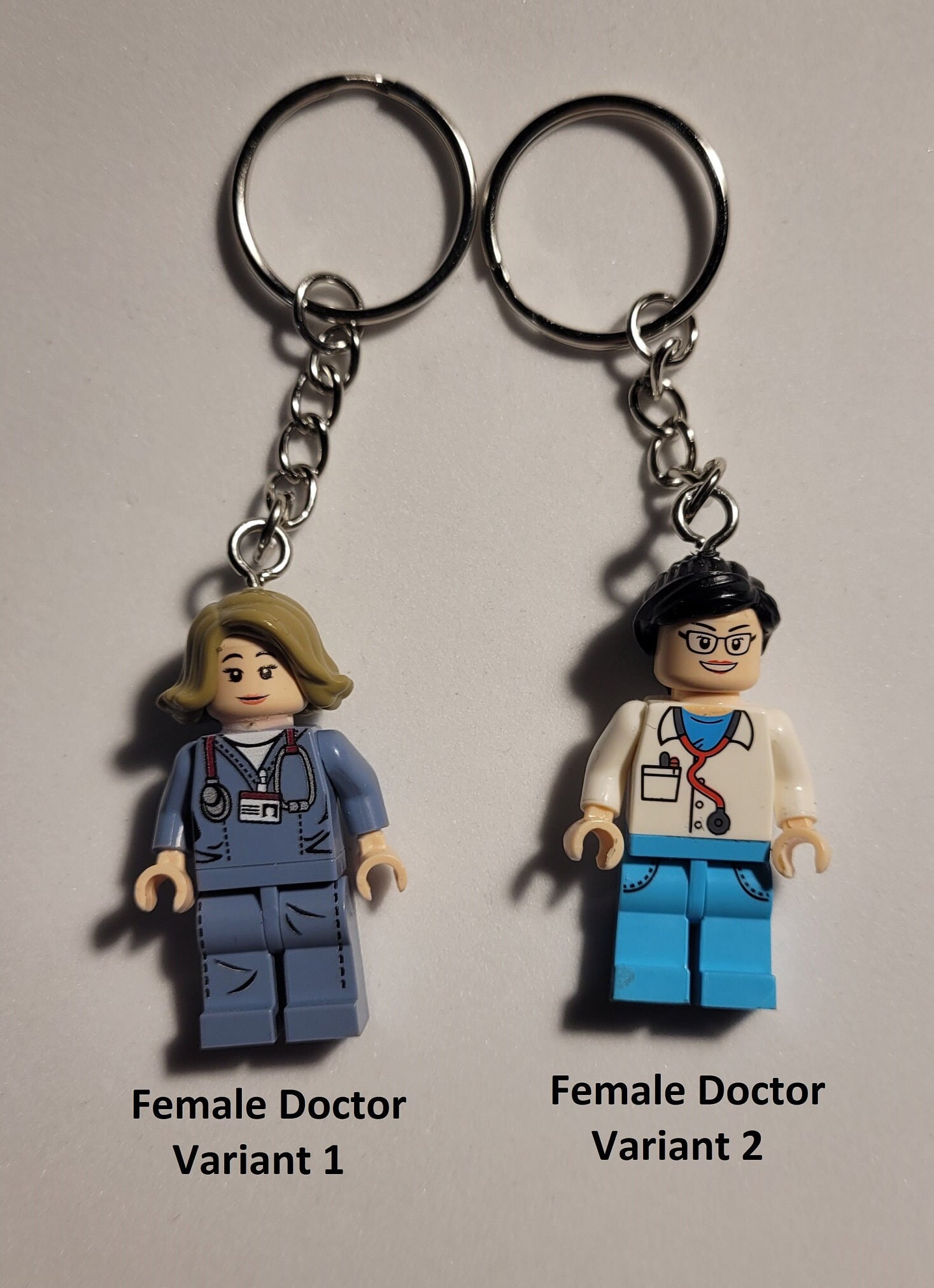 Custom Physicians/doctor/nurse Brick Minifigure Key Ring - Etsy