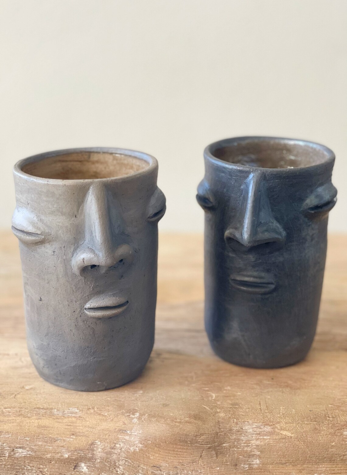 Handmade Clay Face Tumbler Imported From Oaxaca Mexico Clay - Etsy