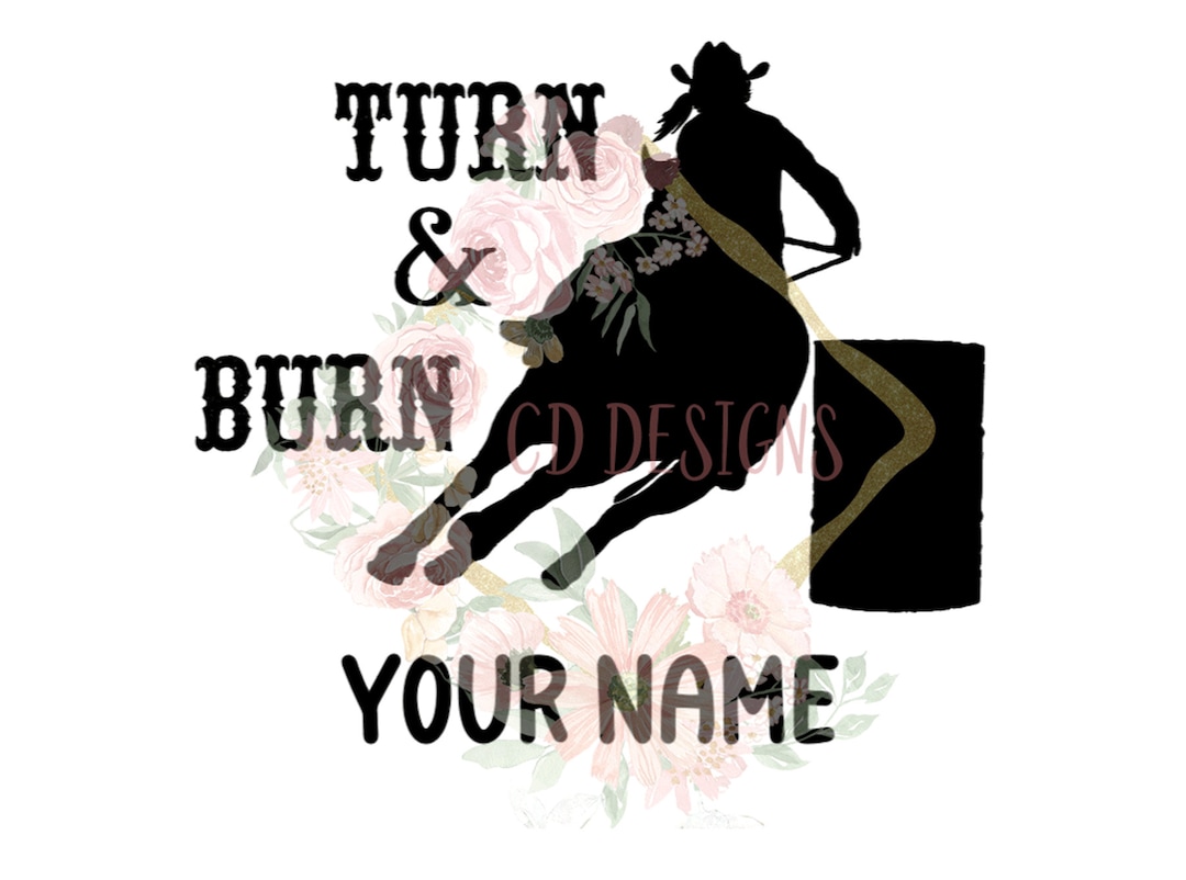 Barrel Race Horse Decal | Barrel Horse Girl Car Decal | Western Decal ...