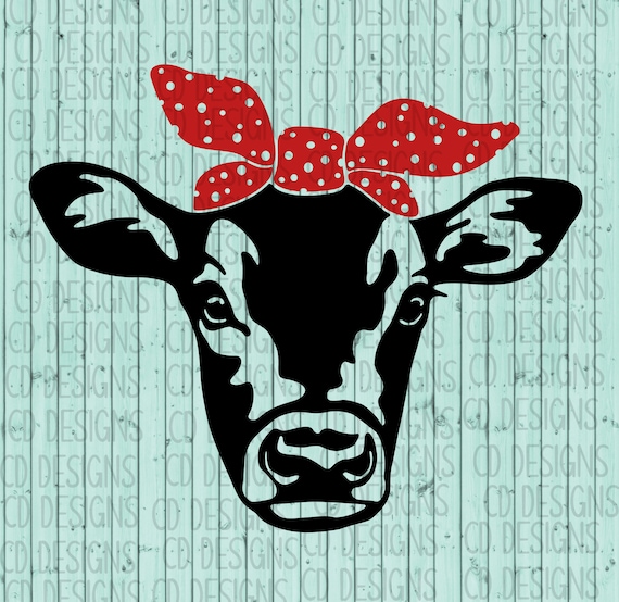 Cow Bandana Decal Cow Car Decal Heifer Car Decal Custom | Etsy