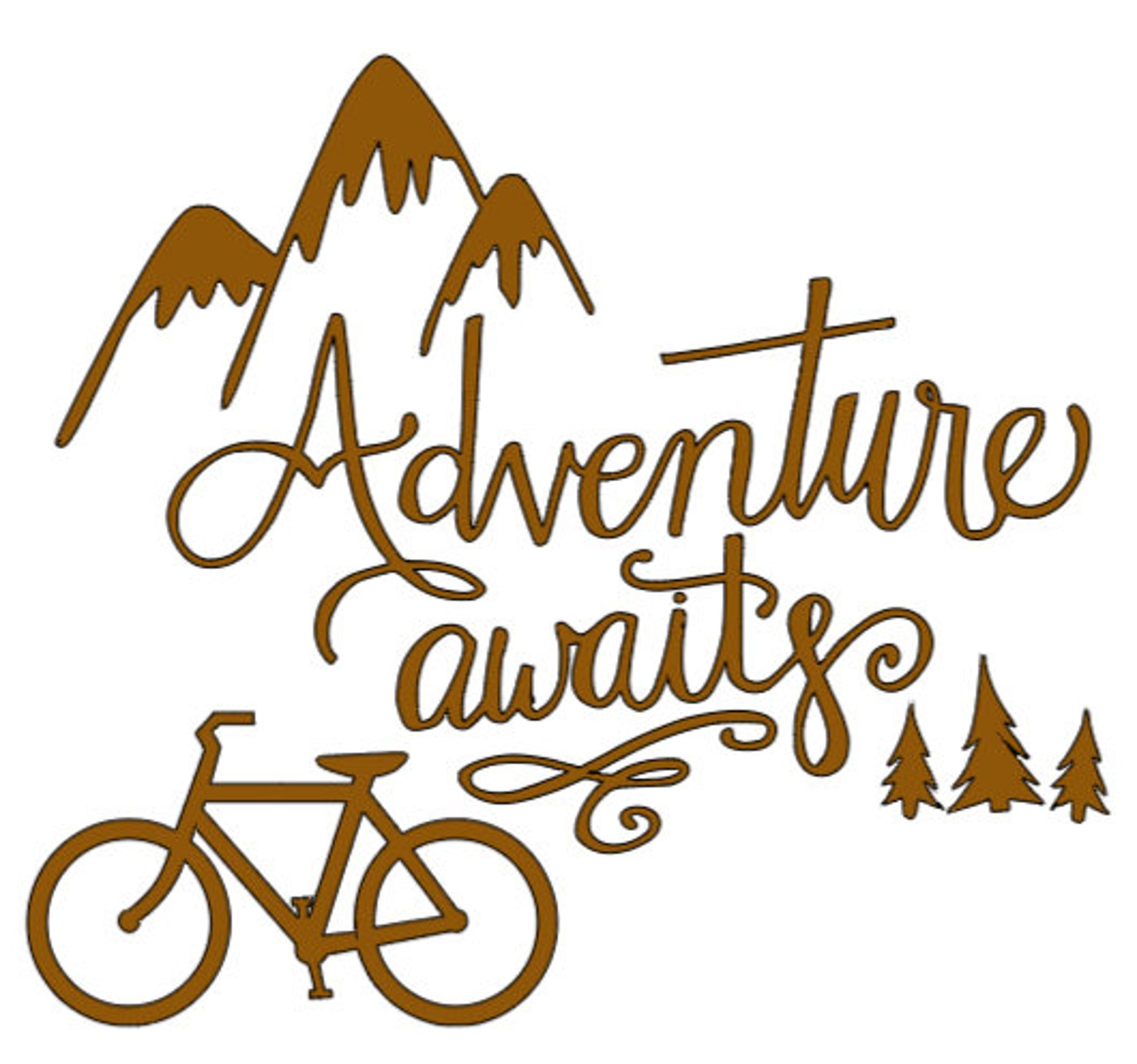 Adventure Awaits Decal Gravel Biking Decal Cycling Car Decal - Etsy
