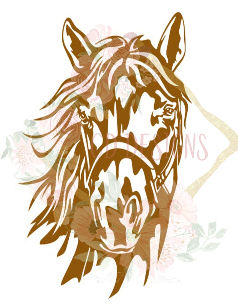 Horse Head Decal Horse Western Decal Equestrian Equestrian - Etsy