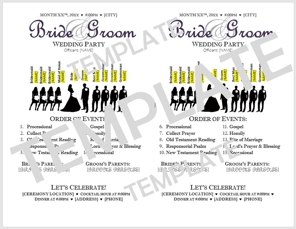 wedding-ceremony-program-pamphlet-digital-file-etsy-uk