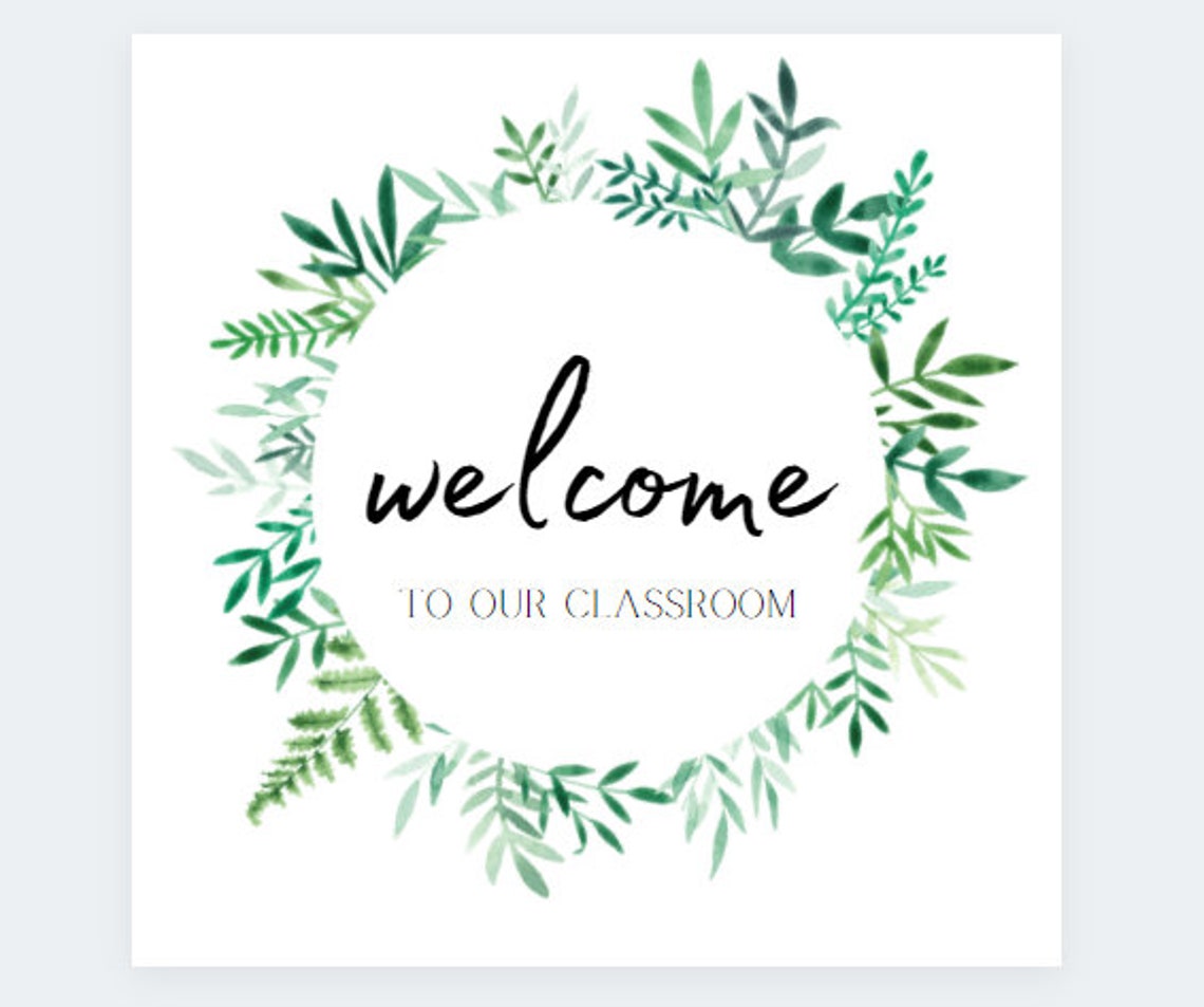 Teacher Sign Printable - Classroom Sign - School Decor - Welcome to Our ...