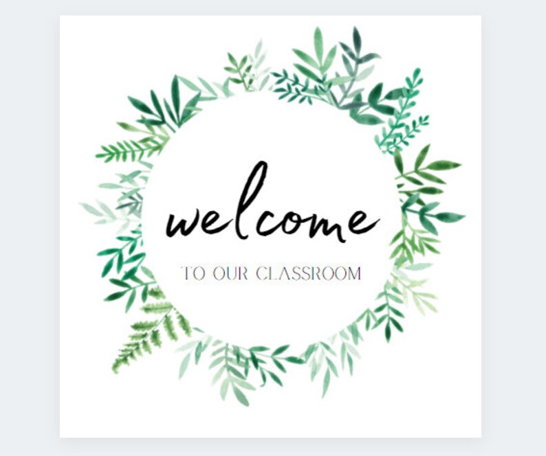 Teacher Sign Printable - Classroom Sign - School Decor - Welcome to Our ...