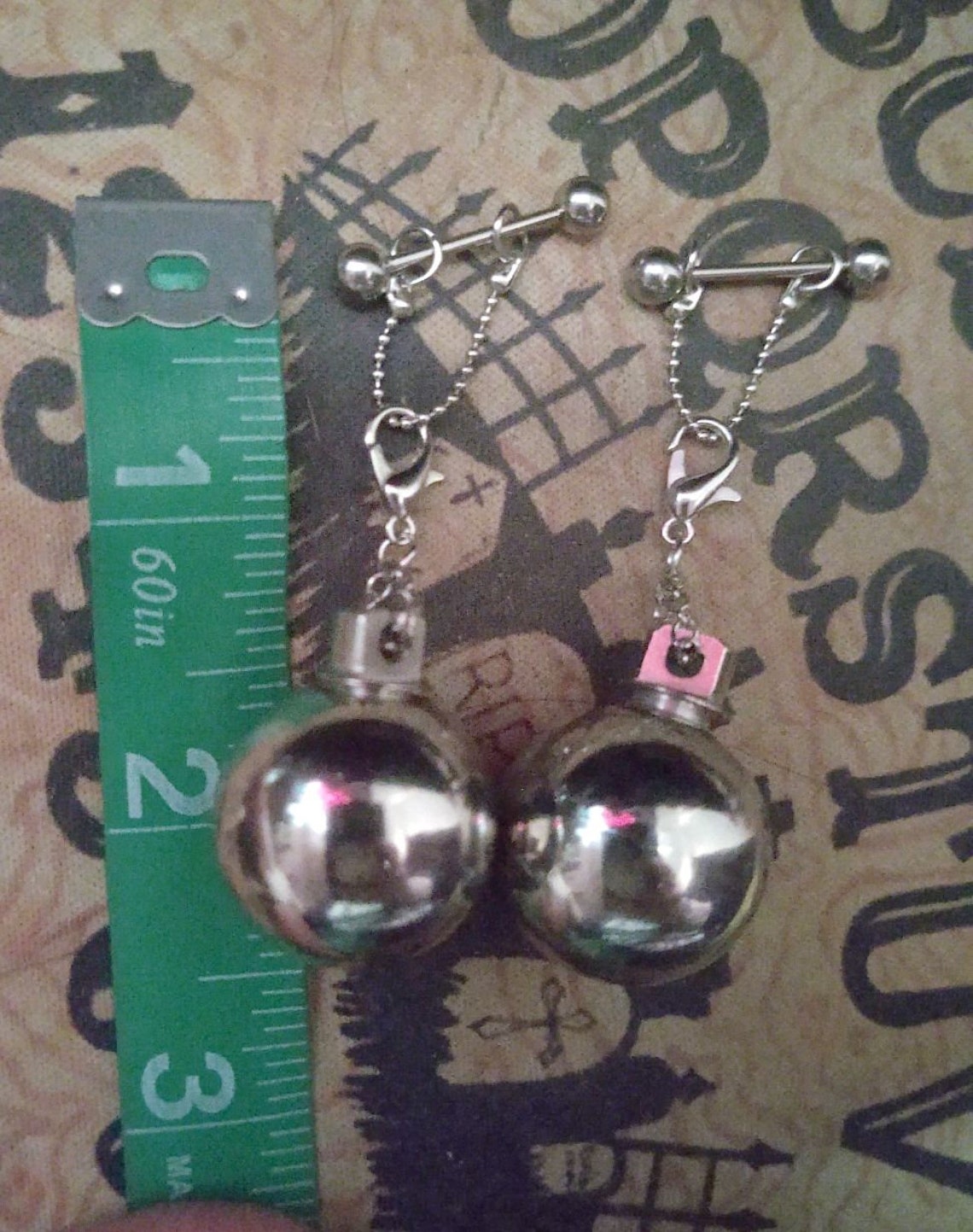 Adult Nipple Piercings with Removable Weights FREE SHIPPING | Etsy