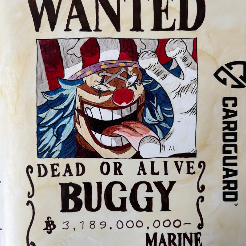 One Piece Buggy Wanted Poster - Etsy