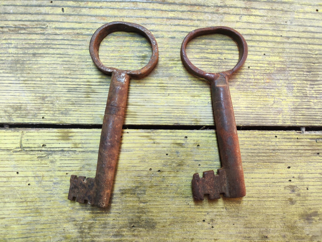 Set of 2,old Iron Keys,turkish Keys, Vintage Keys, Handmade Keys Old ...