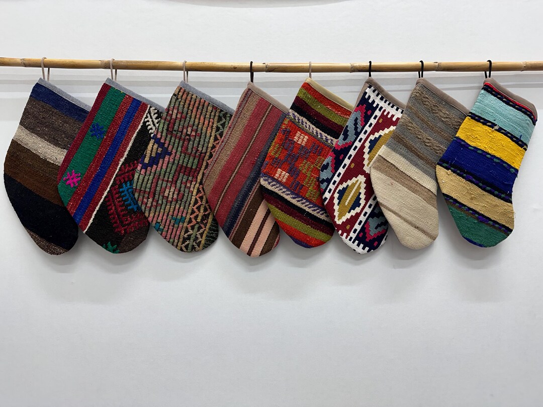 Wall Hanging Socks, Candy Stockings, Holiday Stocking, 7x15 Inches ...