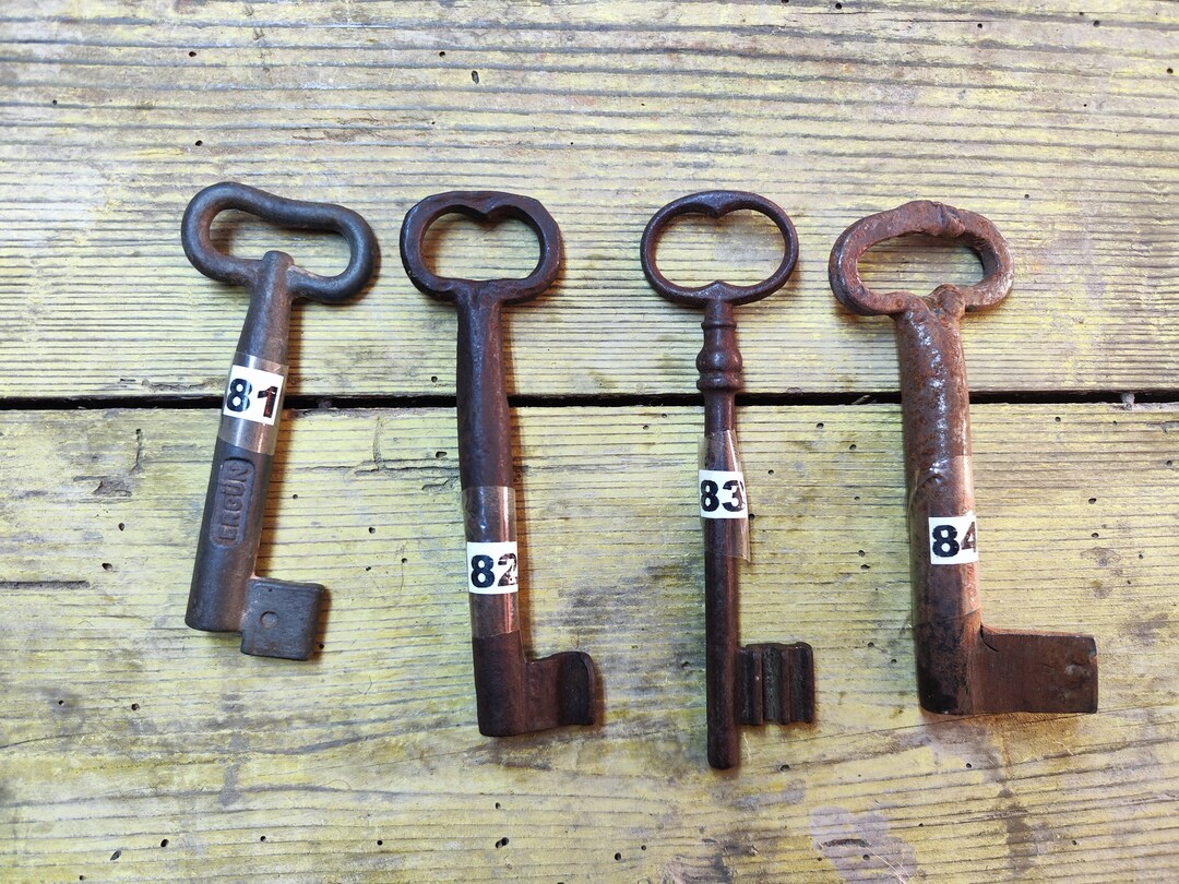 Home Decor Door Keys,antique 19th Keys, Large Door Key, Original ...
