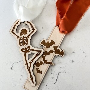 Spooky Dancing Skeleton Bookmark, Funny Bookmark Gift, Laser Engraved ...